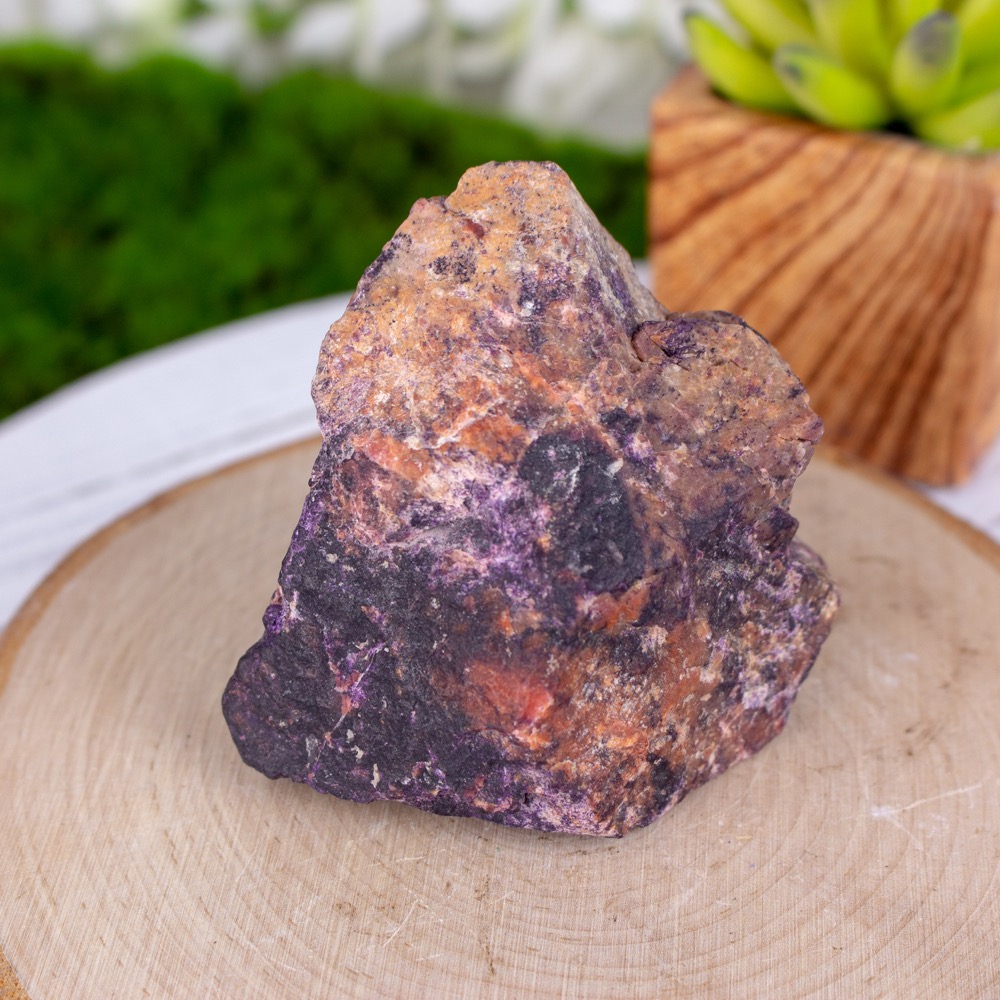 Large Sugilite with Bustamite - The Crystal Council