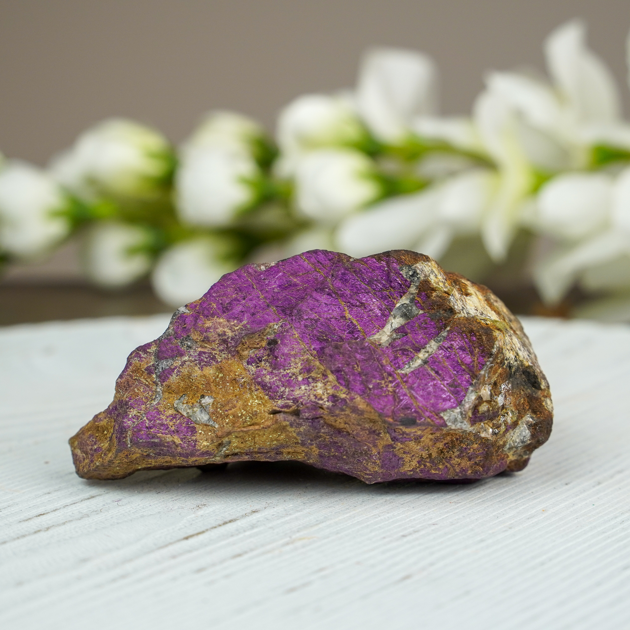 Purpurite on Triphylite #2 - The Crystal Council